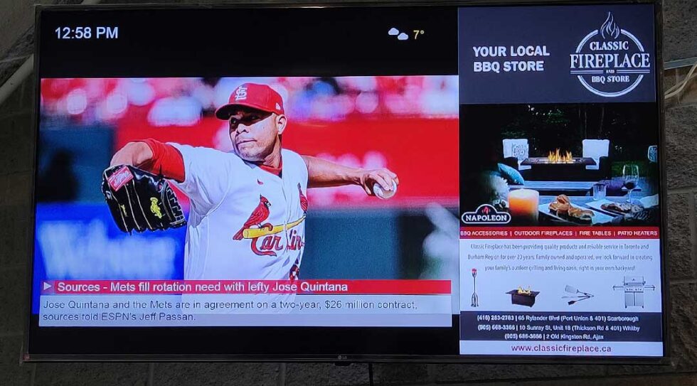Digital Display Ads in Ontario Arenas & Recreation Centres