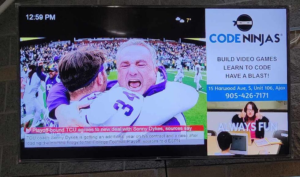 Digital Display Ads in Ontario Arenas & Recreation Centres